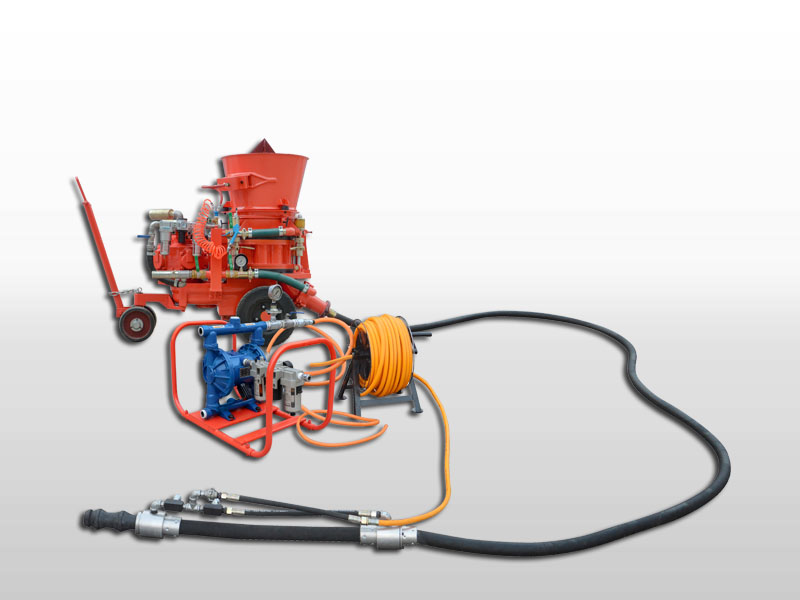 Gunning machine for refractory